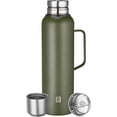 Insulated Vacuum Thermo Bottle 1500ml/50.7oz with Cup Stainless Coffee ...