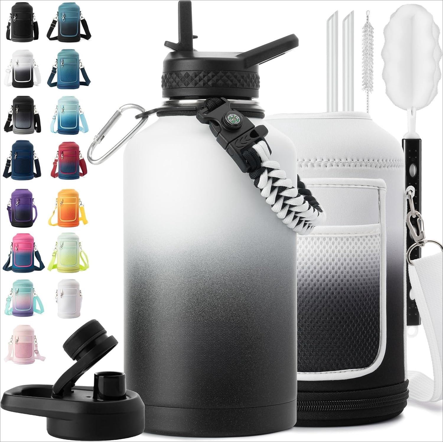 Insulated Water Bottle | Thickened Stainless Steel Vacuum Metal Thermos ...