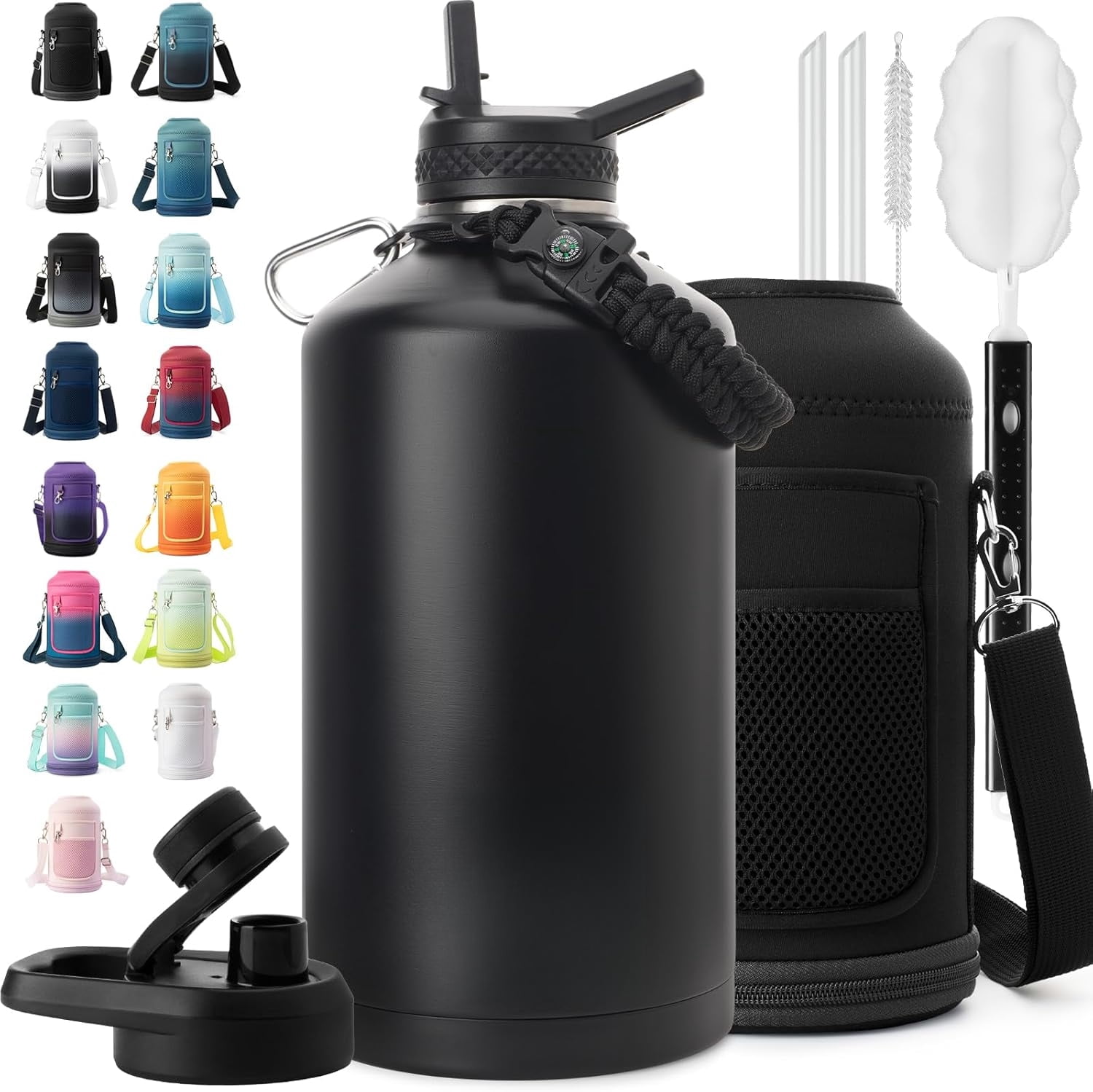 Insulated Water Bottle | Thickened Stainless Steel Vacuum Metal Thermos ...