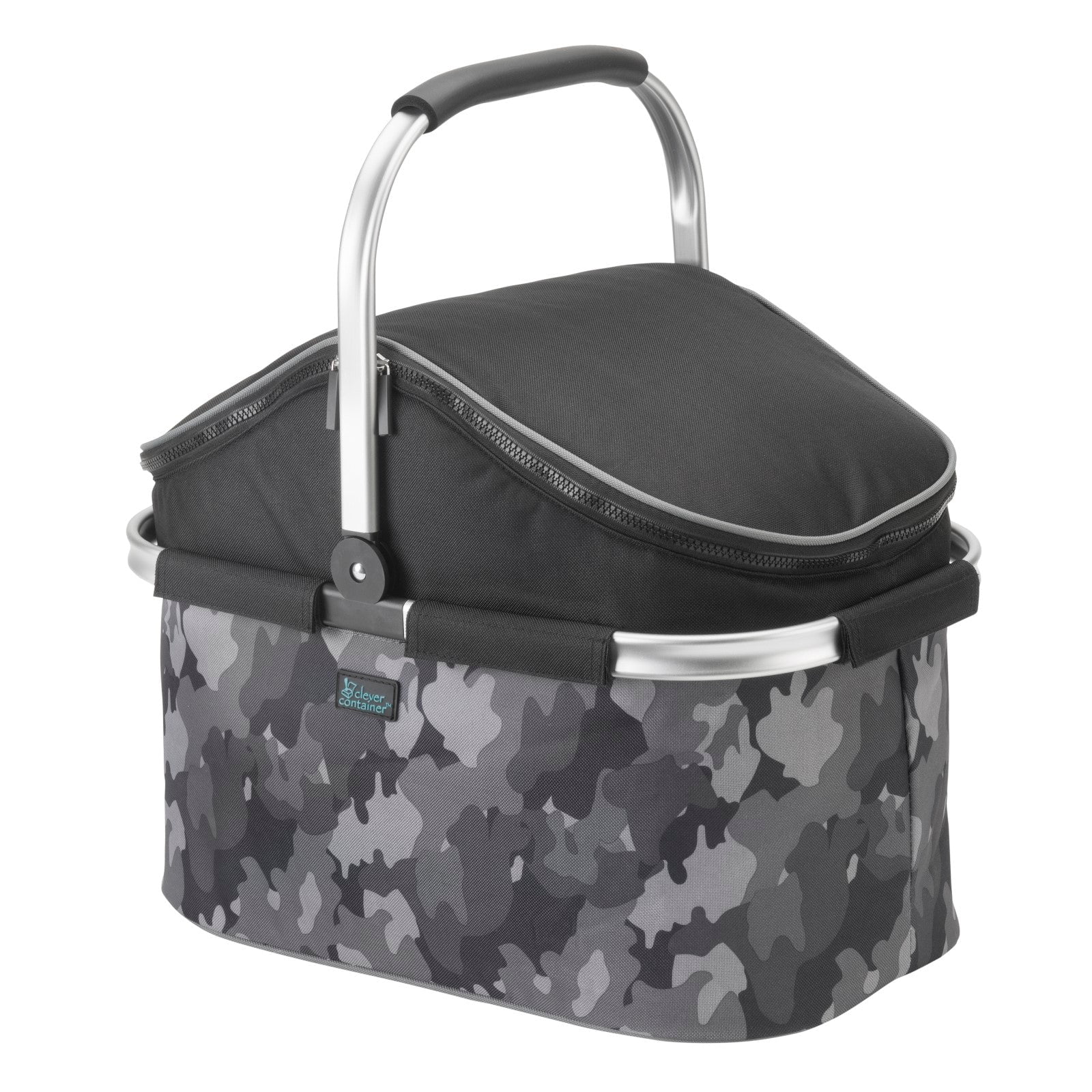 Large Insulated Storage Tote Bag with Adjustable Handles and Zippered Top Camo Pattern - Walmart.com
