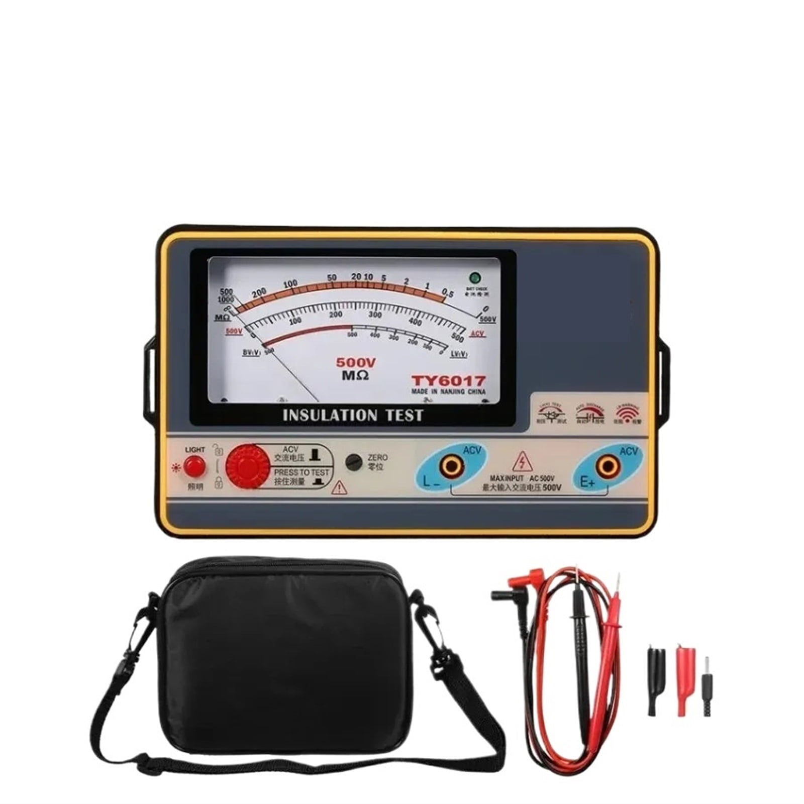 Insulation Resistance Meter Digital Ohmmeter Insulation Tester ...