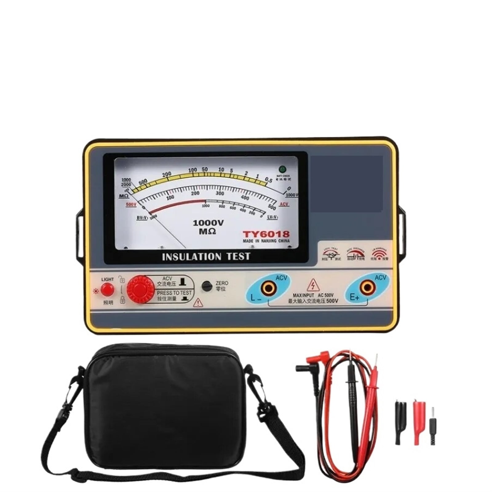 Insulation Resistance Meter Digital Ohmmeter Insulation Tester ...