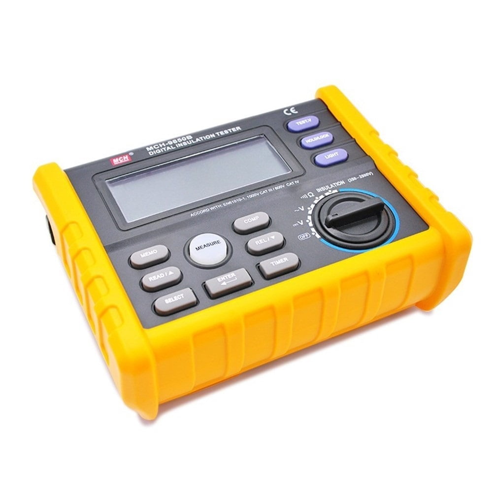 Insulation Resistance Tester 1000V Digital Megohmmeter High Voltage ...