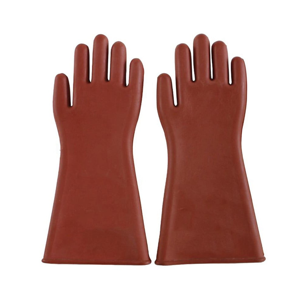 Insulation Rubber Gloves 12KV High Voltage Electrical Anti Leakage Work ...