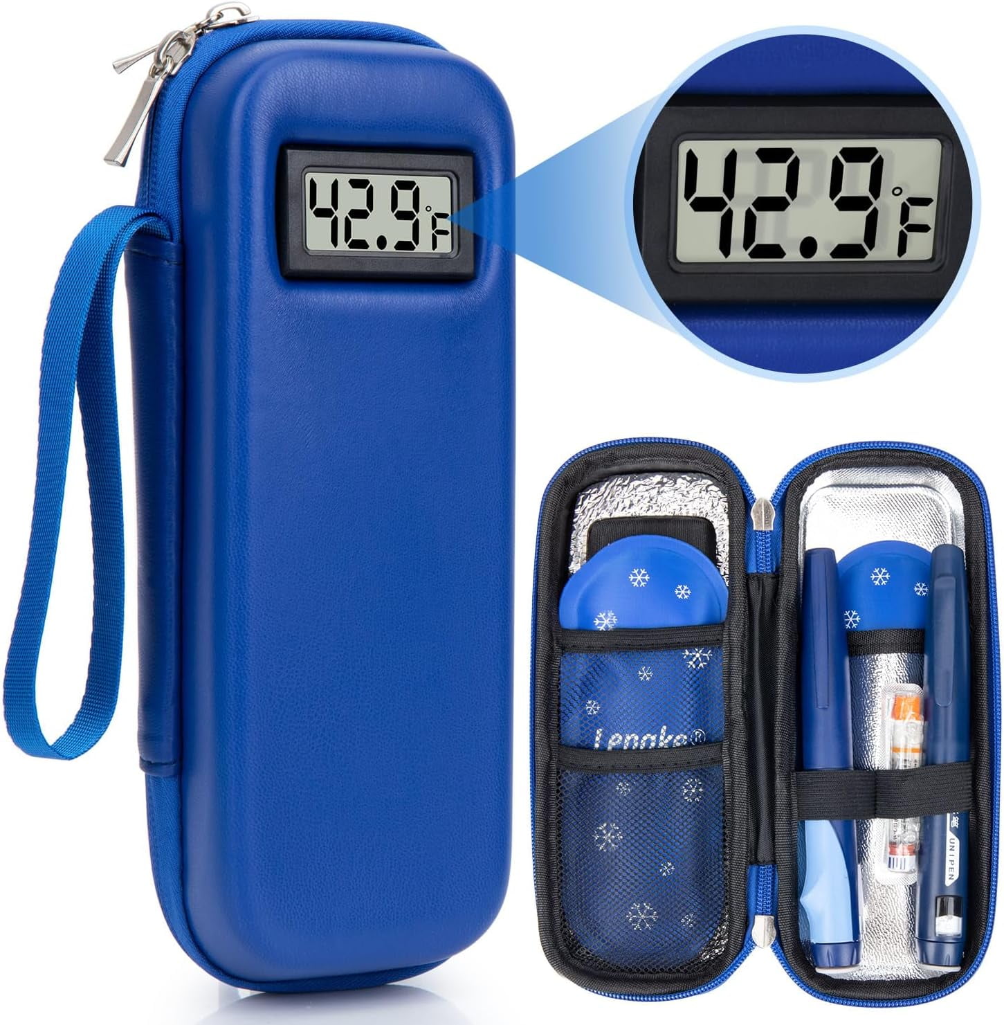 Insulin Cooler Medicine Travel Case TSA Approved, Temperature Display ...
