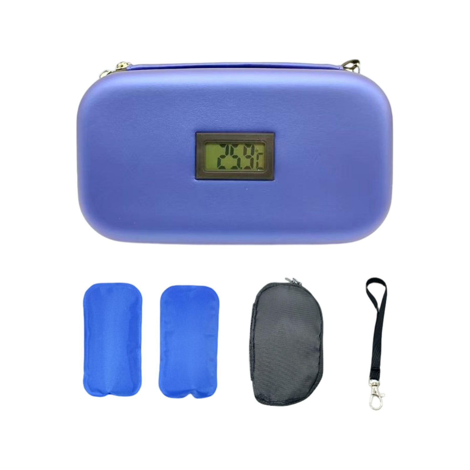 Insulin Cooler Travel Case, Temperature Display Diabetic Travel Case ...