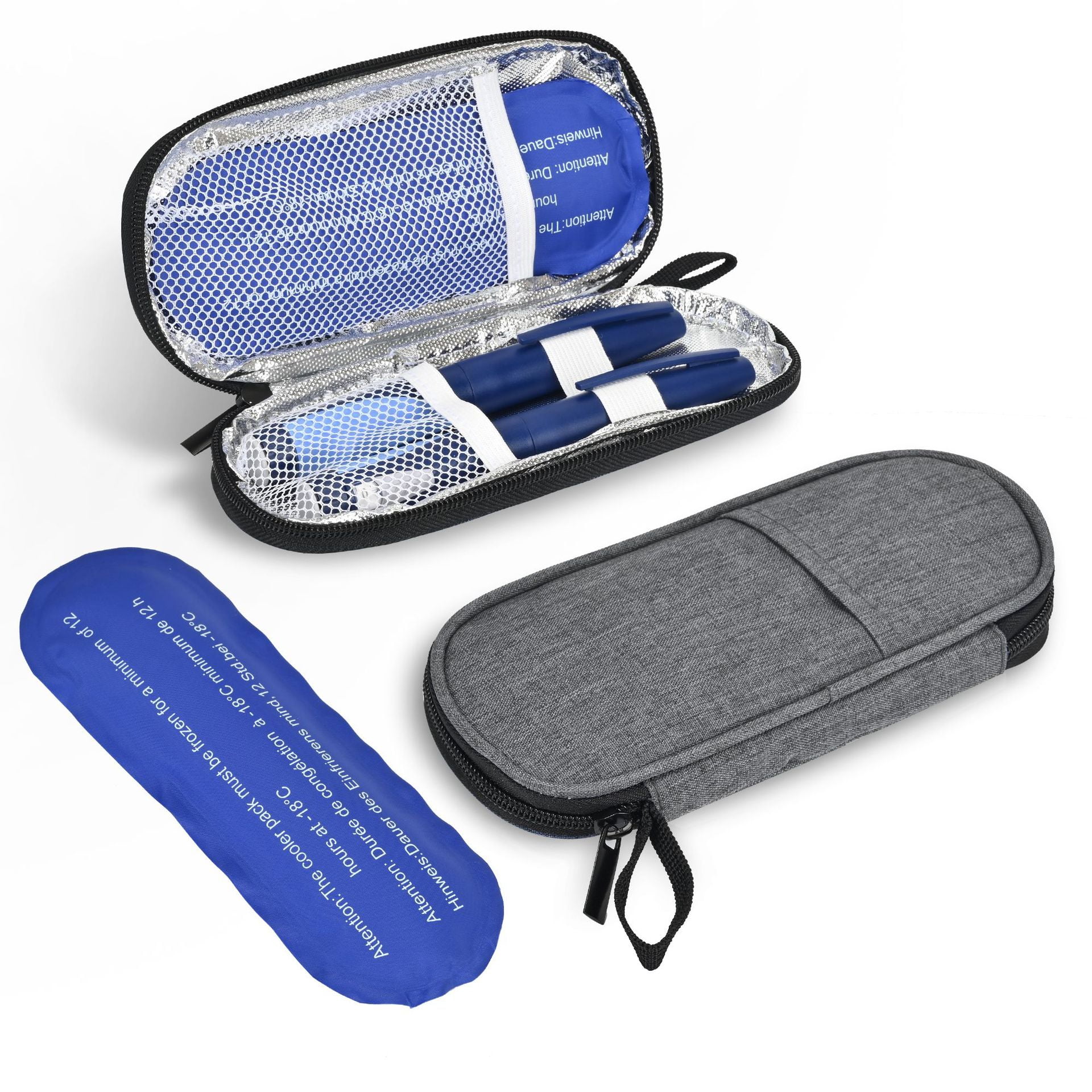 Insulin Pen Cooler Travel Case with TSA Approved Ice Packs,Diabetic ...