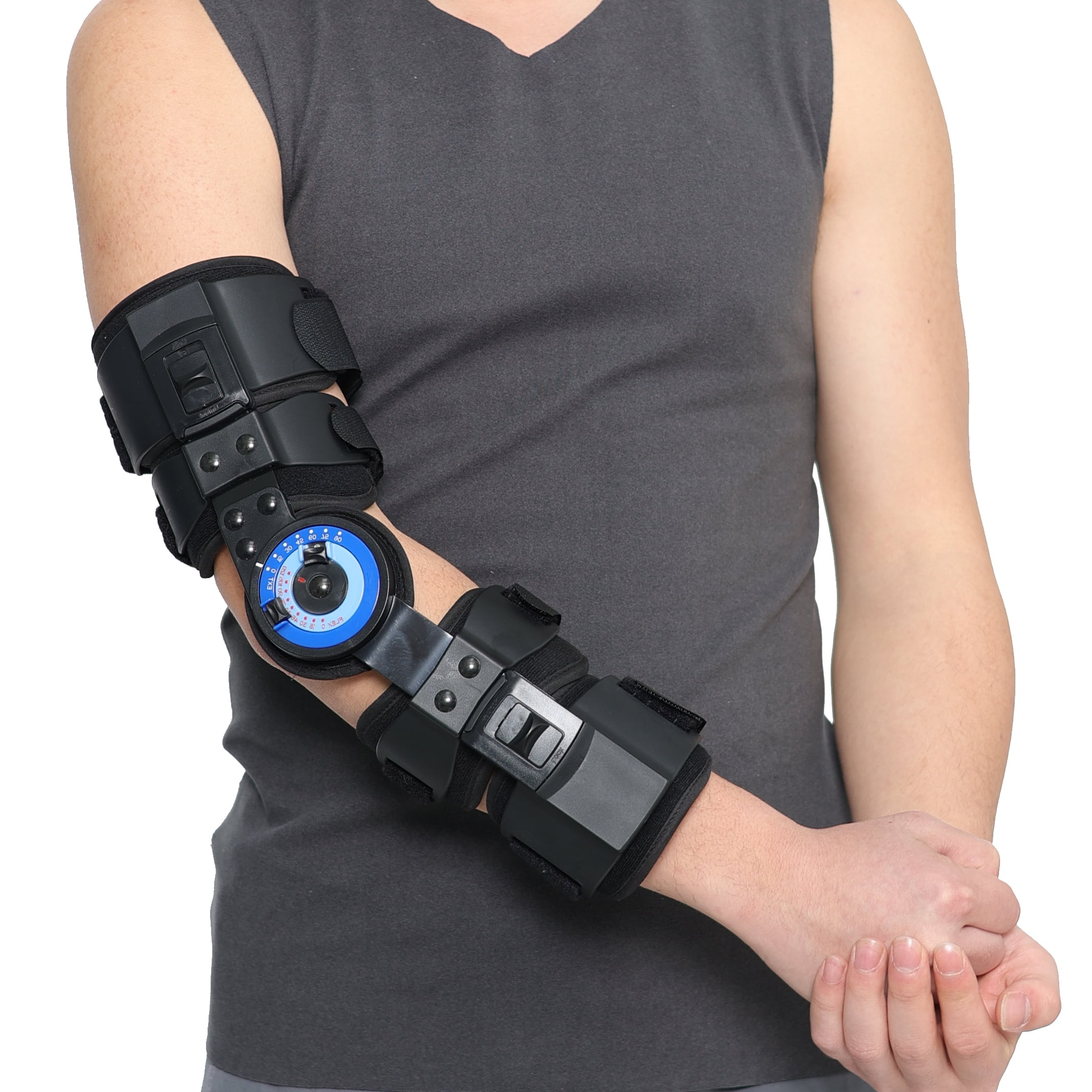 Insunen Hinged ROM Elbow Brace, Adjustable Post OP Elbow Stabilizer ...