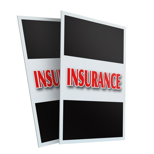Insurance (2-PACK) 24" x 36" Plastic Signs | Sign Insert 4mm Corrugated ...