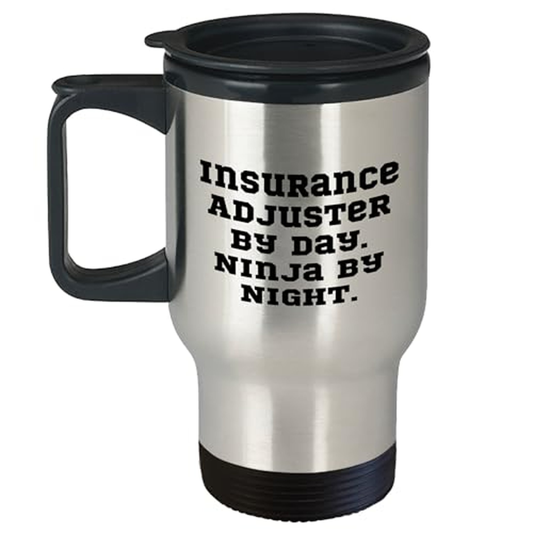 Unique Travel Mug for Insurance Adjusters - Ninja by Night, Perfect ...