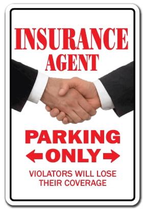 Insurance Agent Novelty Sign | Indoor/Outdoor | Funny Home Décor for ...
