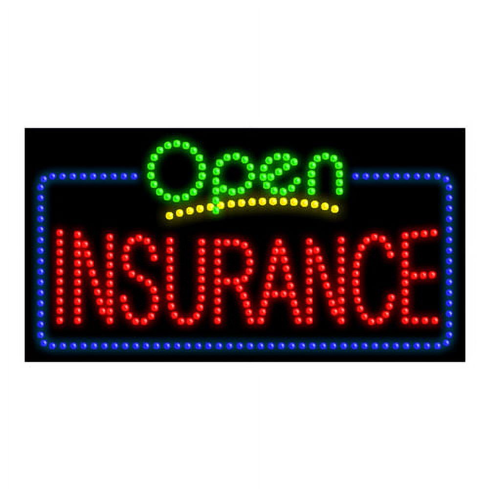 Insurance-LED Dots Sign Made in USA - Walmart.com