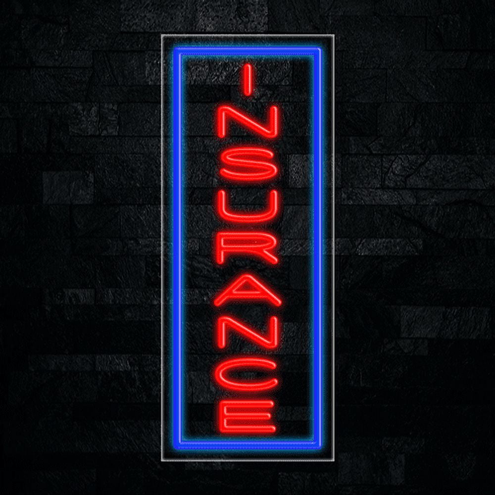 Insurance-LED Neon Sign 12"L x 30"H #30994 - Walmart.com