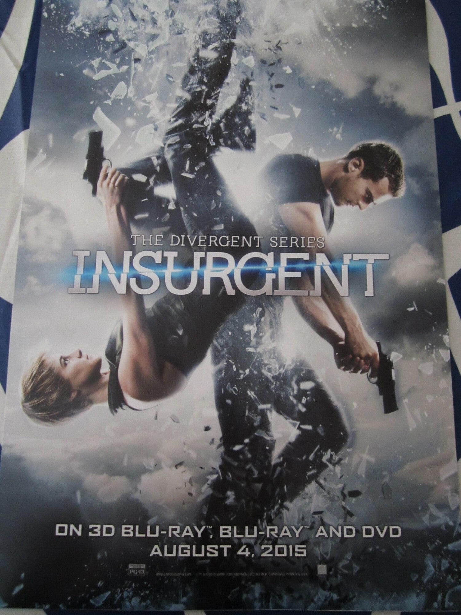 Insurgent Divergent 2015 mini movie poster (Theo James and Shailene ...