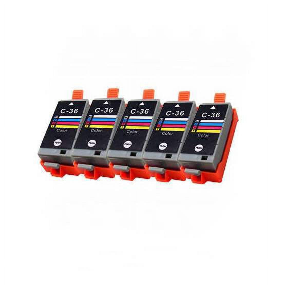 5 Pack Replacement Ink for Canon CLI-36 Color PIXMA ip100 - Walmart.com
