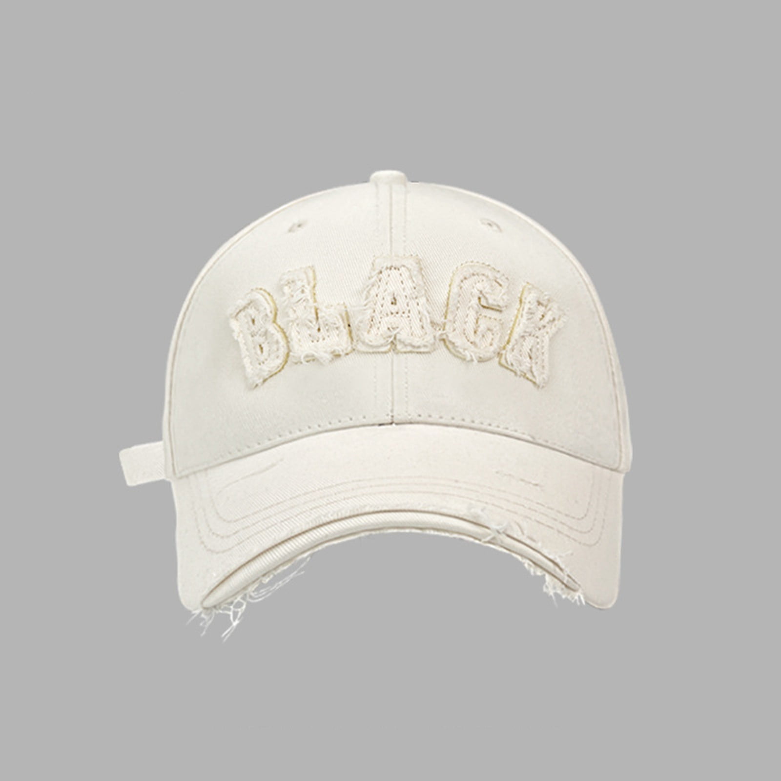 Intage Distressed Lettering Baseball Cap Unisex Streetwear Wide Brim ...