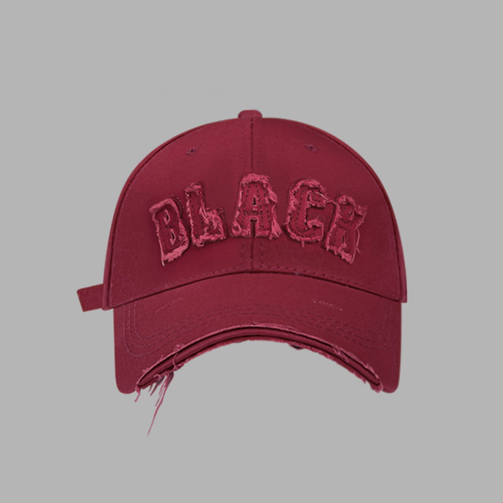 Intage Distressed Lettering Baseball Cap Unisex Streetwear Wide Brim Trucker Hat With Edge ...