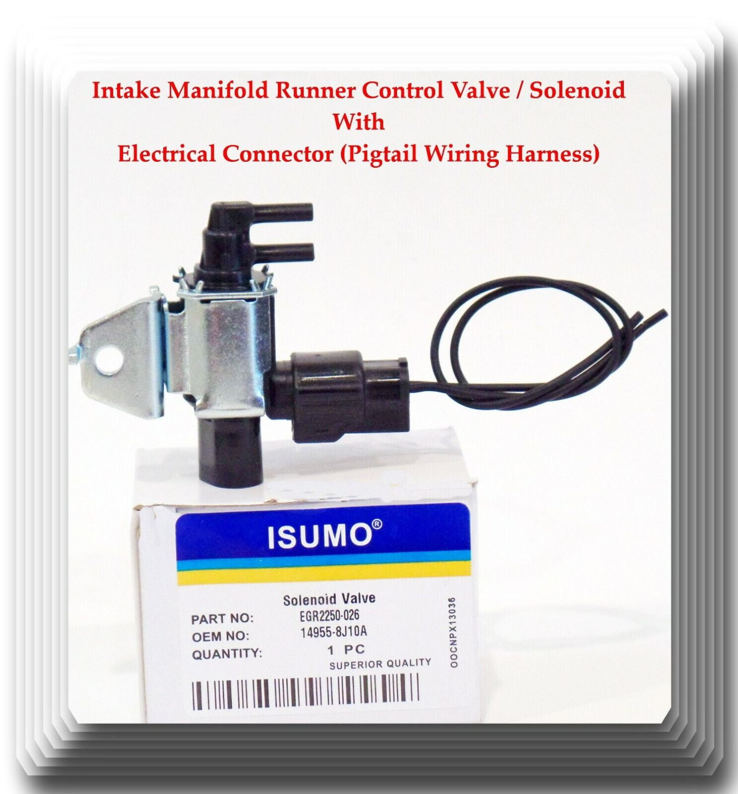 Intake Manifold Runner Control Valve W/Connector Fits:Infiniti Nissan 3 ...