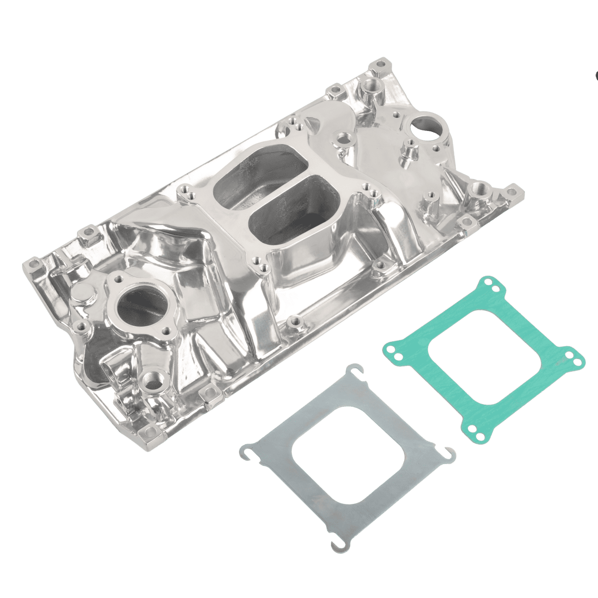 Intake Manifold for SBC Small Block Chevy 1996-2002 Vortec 350 Polished ...