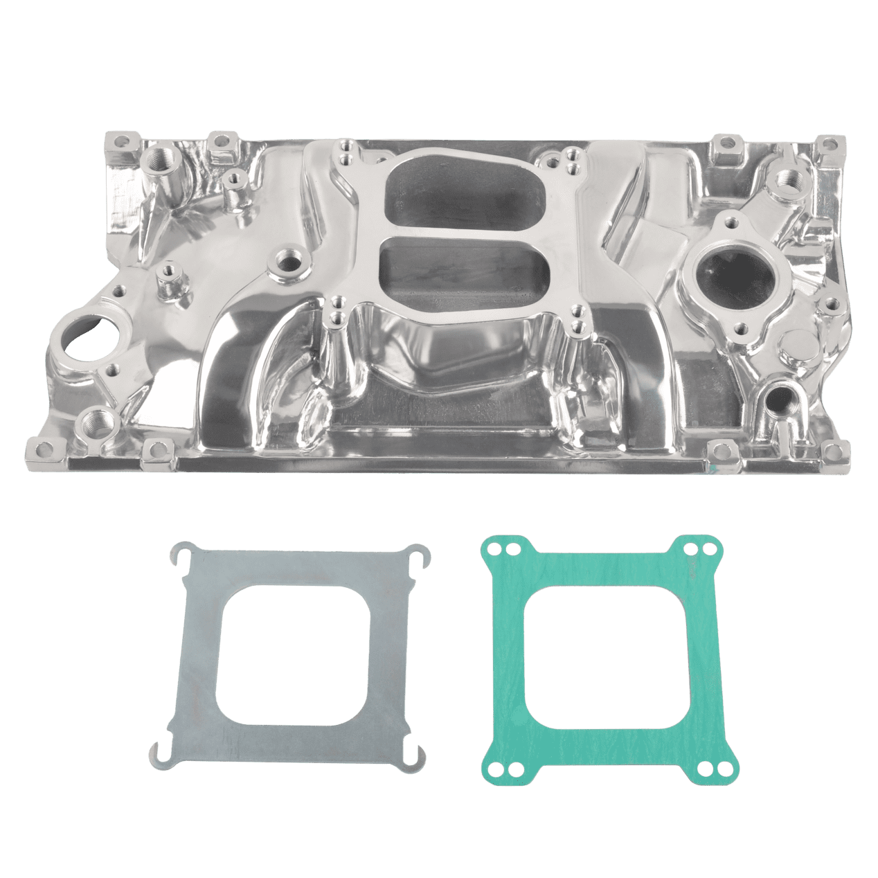 Intake Manifold for SBC Small Block Chevy 1996-2002 Vortec 350 Polished ...