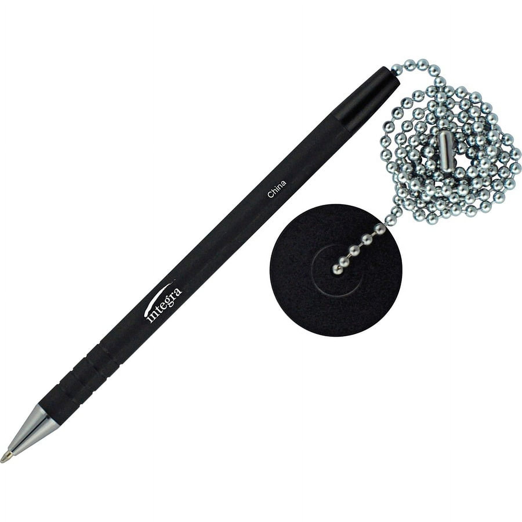 Integra Antimicrobial Rubber Barrel Counter Pen - Black - Rubber Barrel ...