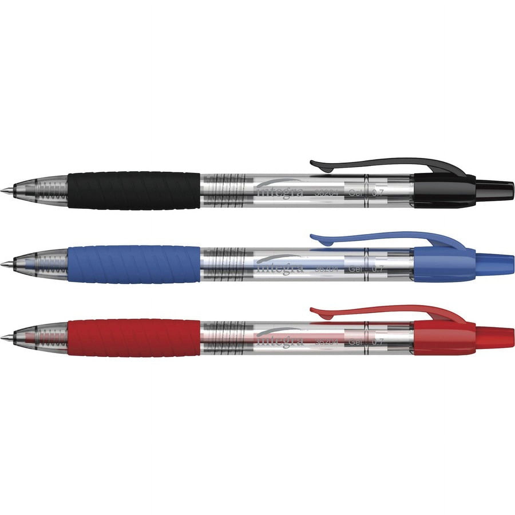 Integra, ITA36204, Retractable 0.7mm Gel Pen, 3 Per Pack - Walmart.com