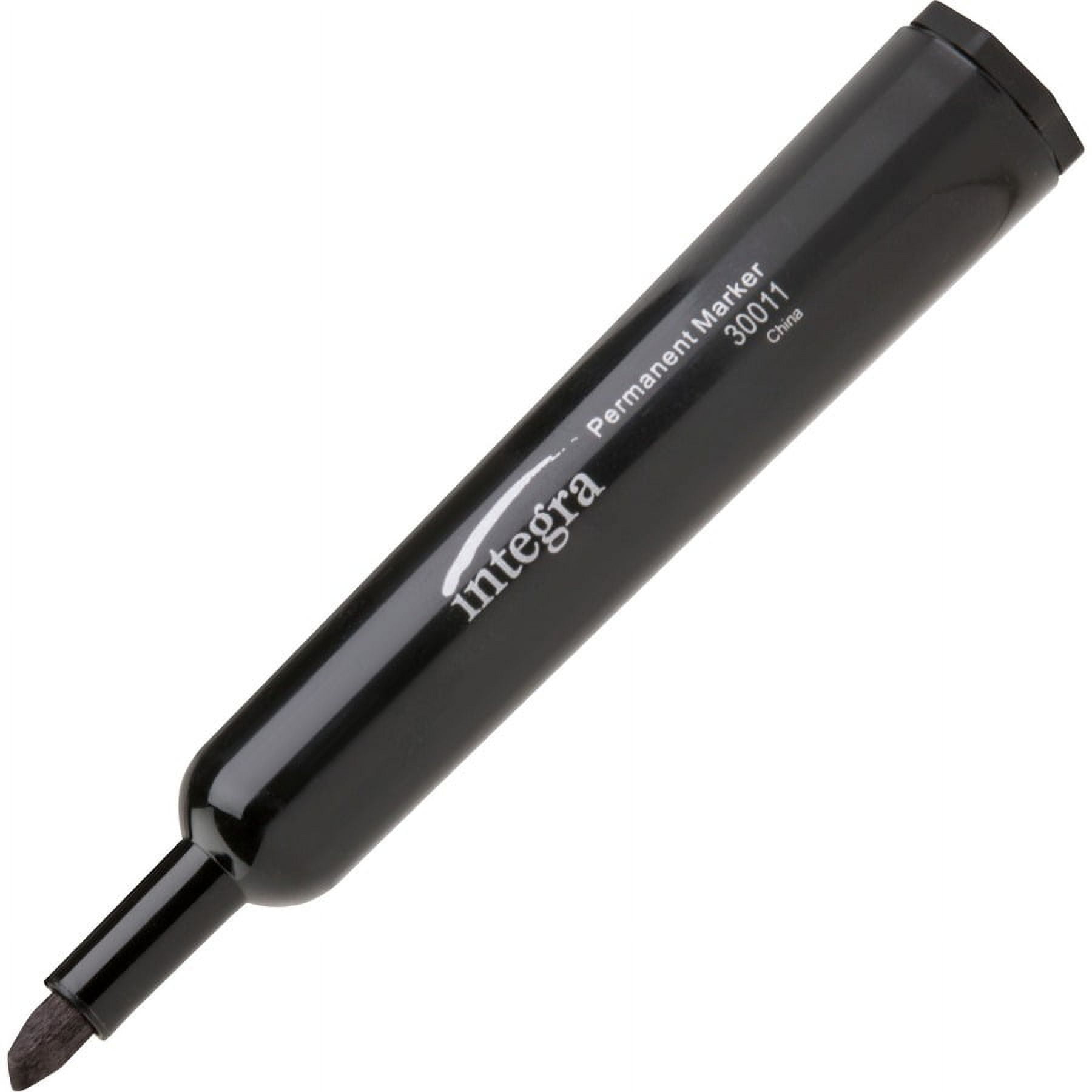 Integra Permanent Chisel Markers - Chisel Marker Point Style - Black ...