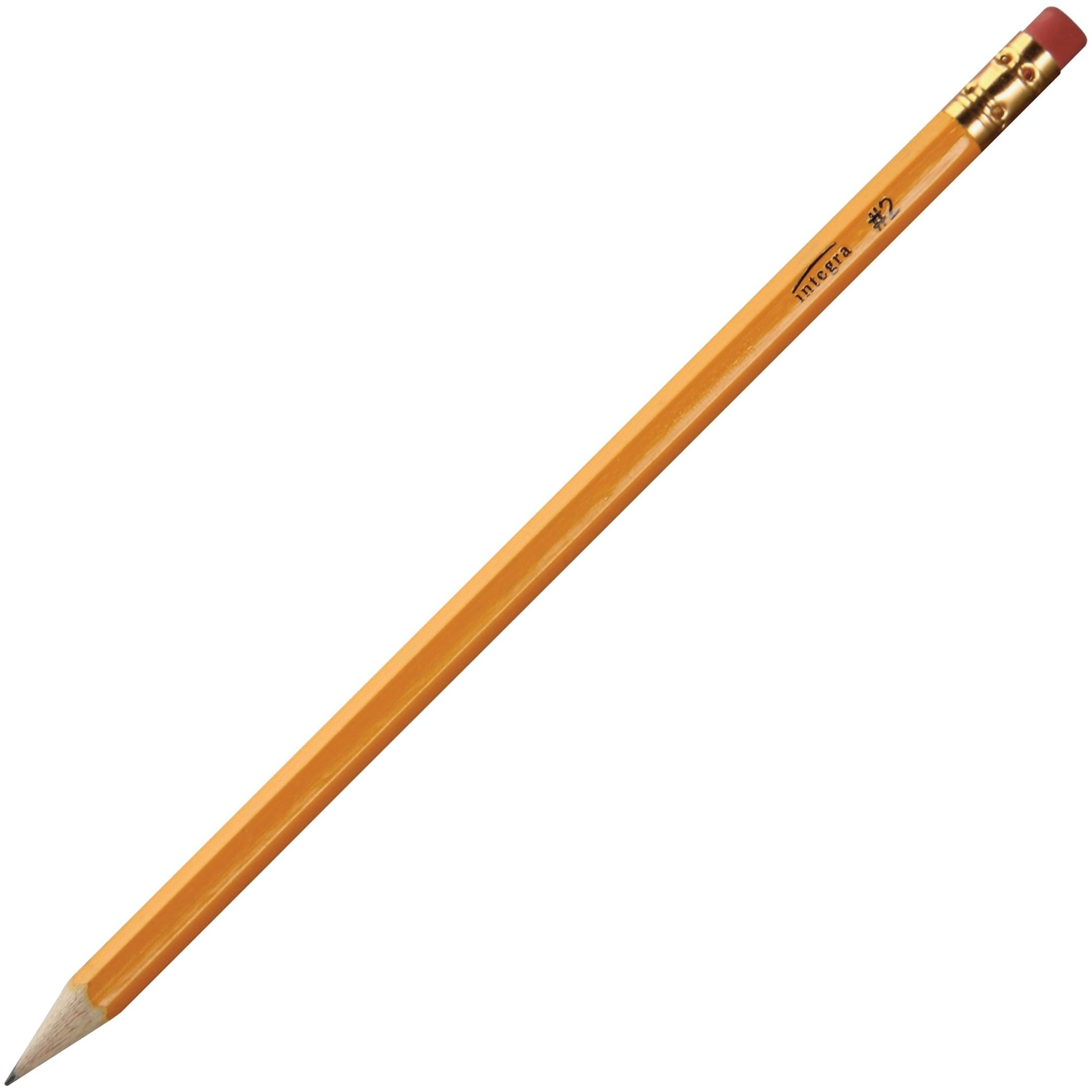 Integra No. 2 Presharpened Graphite Pencils with Yellow Barrel - 12 ...
