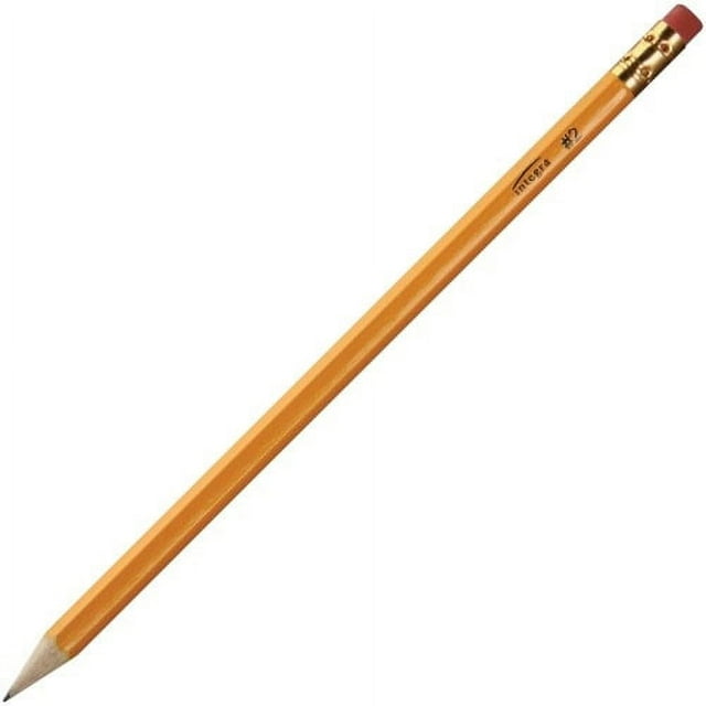 Integra Presharpened Woodcase Pencils, #2 HB, Yellow, 144-Count ...