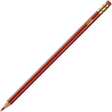 Dixon Ticonderoga Erasable Checking Pencils in Carmine Red, 12 Pack ...