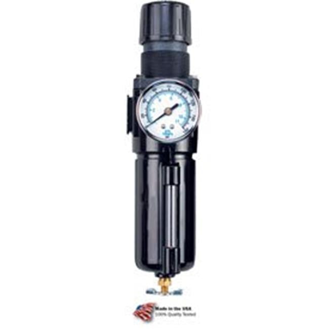 Integral Filter & Regulator with Gauge, Zinc Bowl, 0.38 in. NPT, 200 ...
