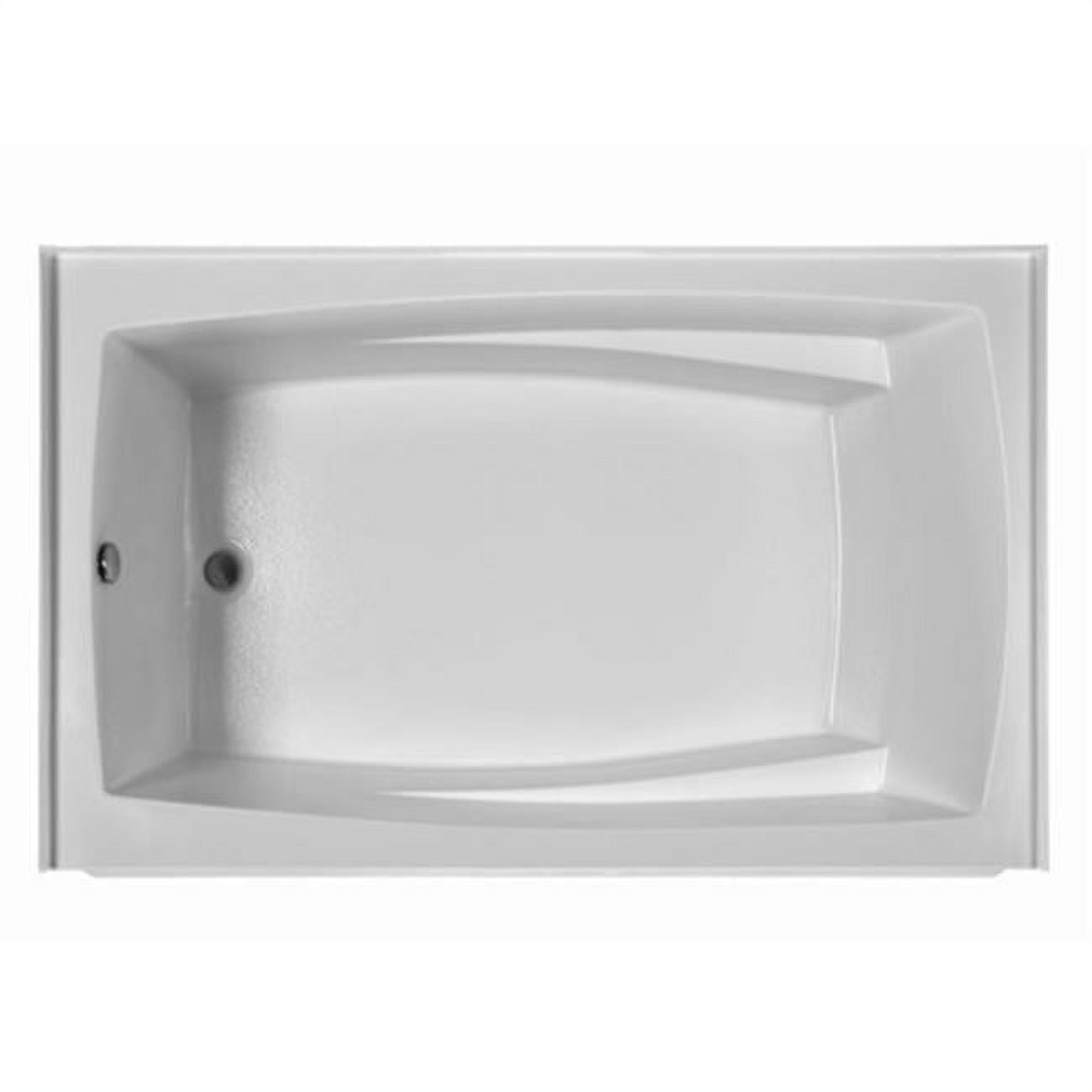 Integral Skirted 72 x 42 in. Soaking Bathtub With End Drain- White ...