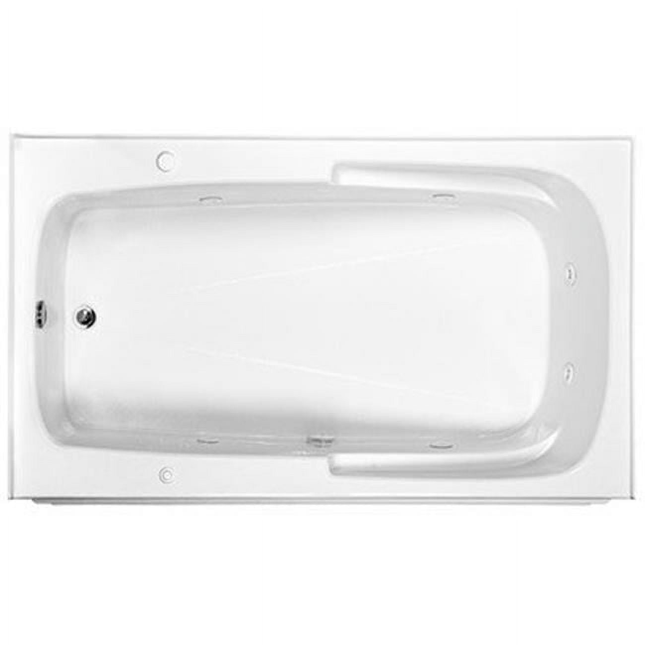 Integral Skirted 72 x 42 in. Whirlpool Bathtub With End Drain- White ...