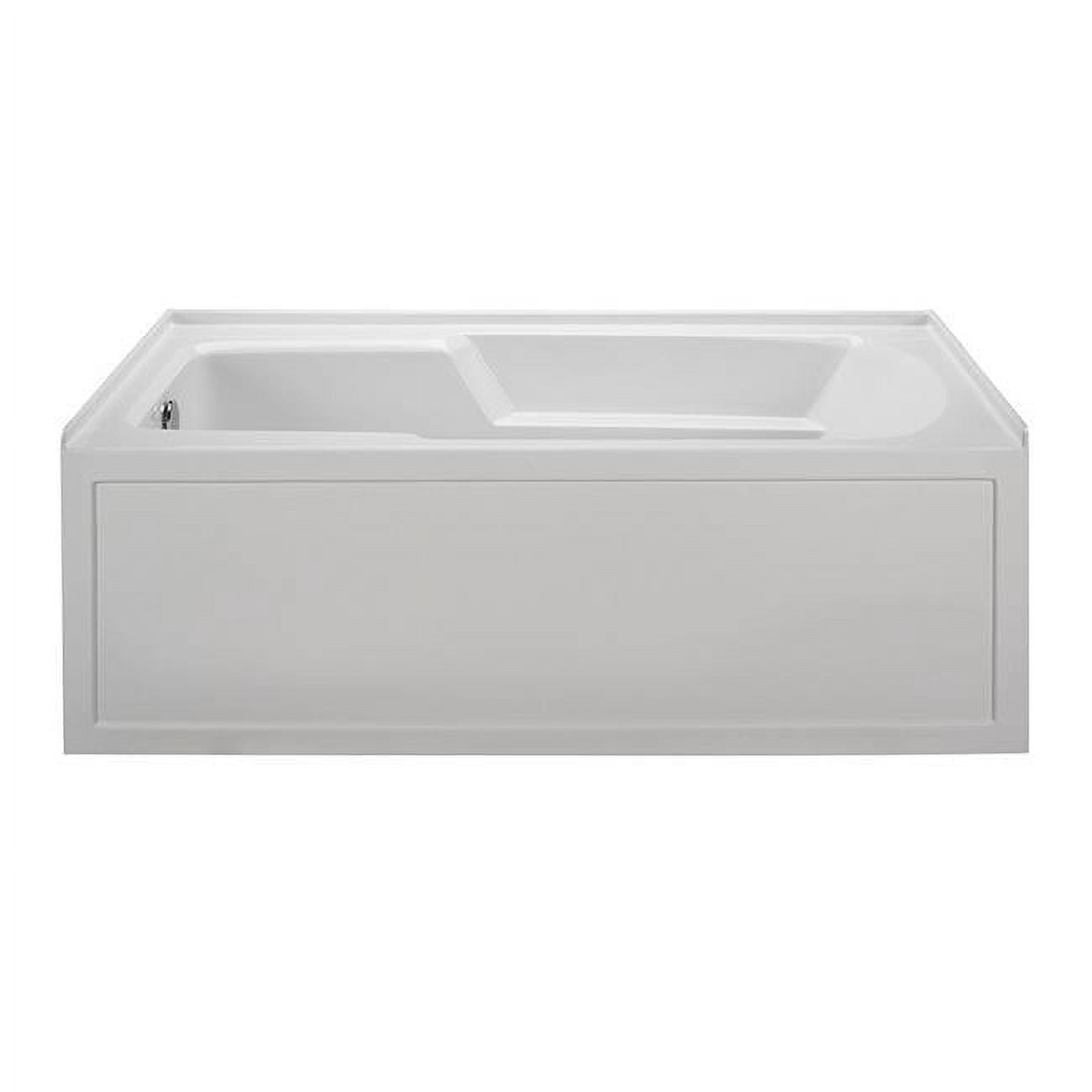 Integral Skirted End Drain Air Bath, White - 60 x 30 x 19.25 in ...
