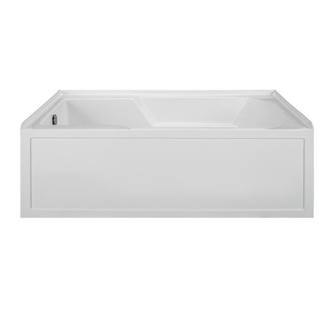 Integral Skirted End Drain Air Bath, Biscuit - 59.875 x 36 x 20 in ...