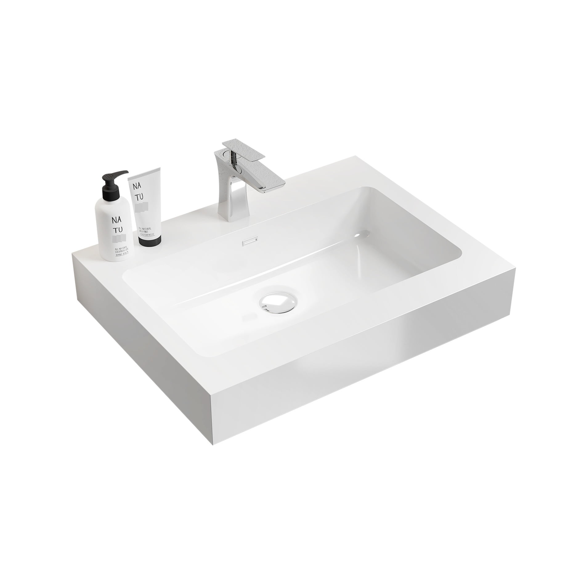 Integrated Bathroom Basin | Contemporary Aesthetic | Solid Surface ...