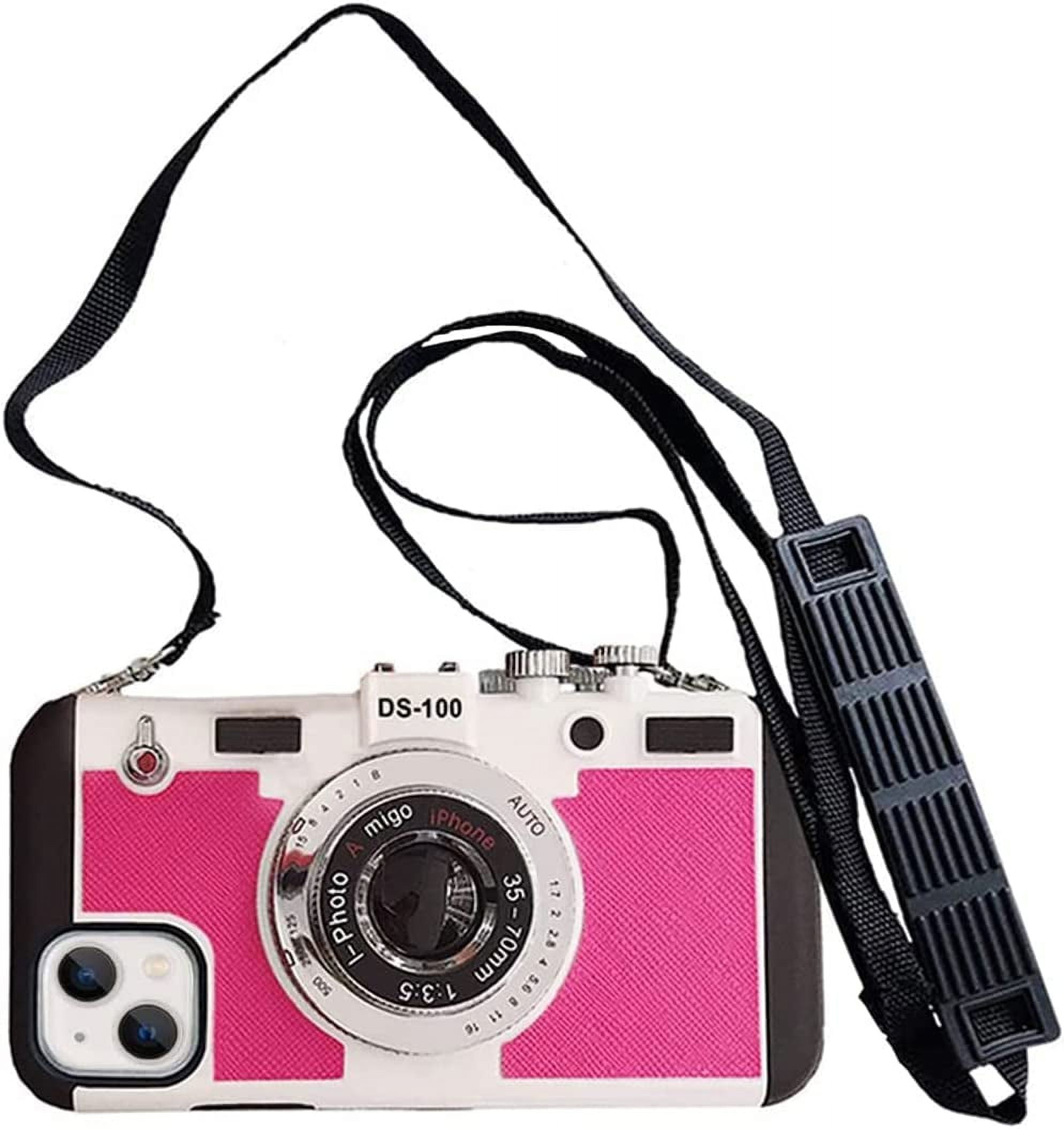 Integrated Camera Phone Case for iPhone 15 Pro Max, Cute 3D Cartoon ...