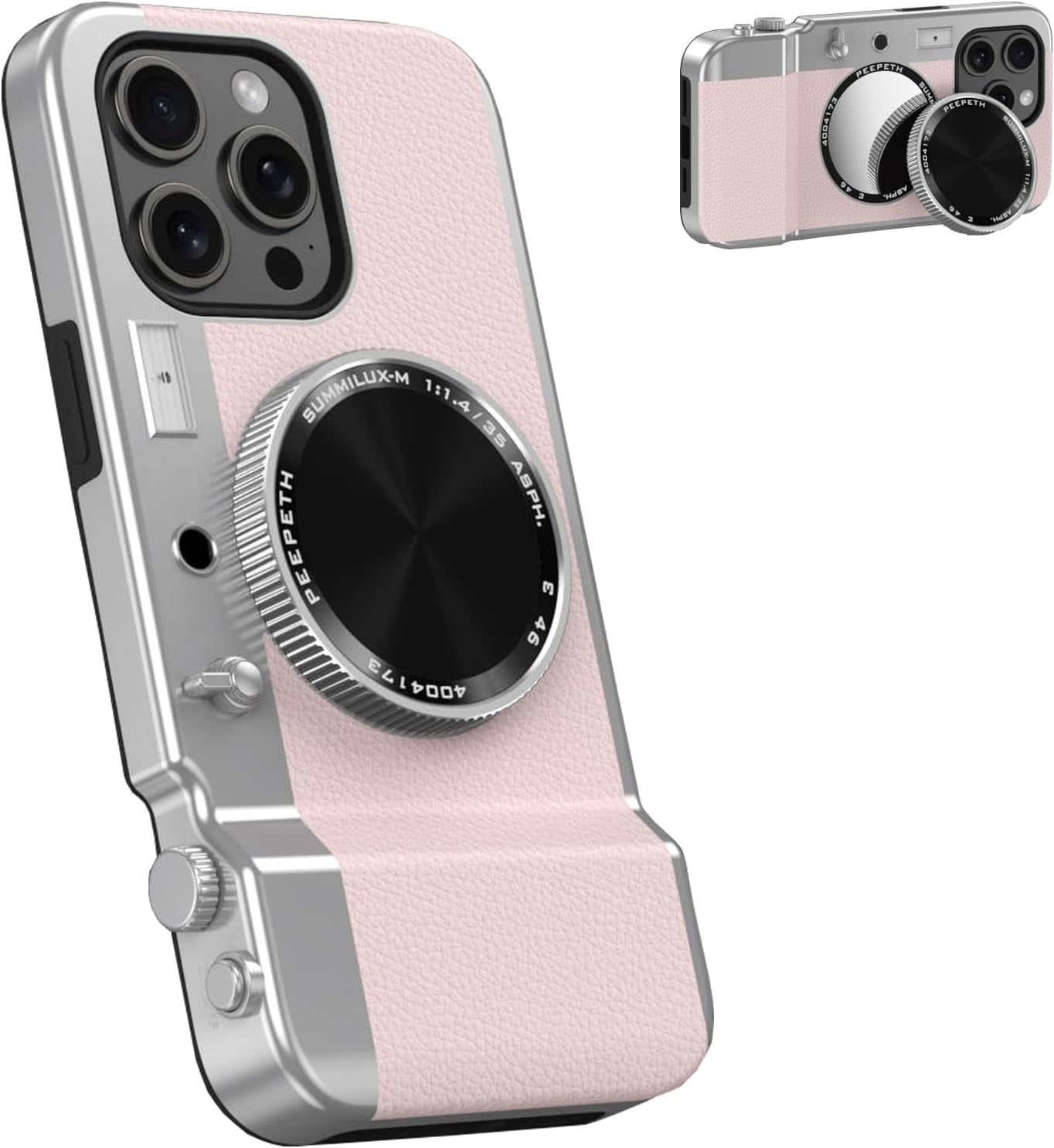 Integrated Camera Phone Case for iPhone 15 Pro Max, Cute 3D Cartoon ...
