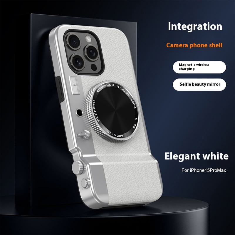Integrated Camera-Shaped Phone Case for iPhone 15 Pro Max - Built-in ...