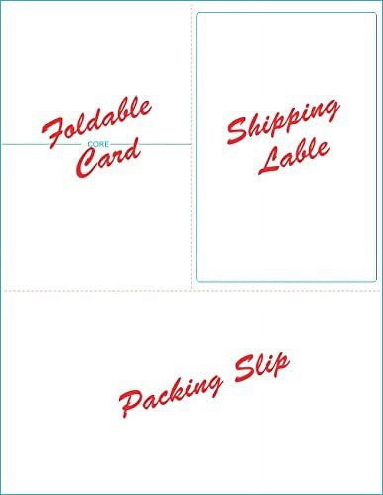 Integrated Card Form and Label Combination 1 Sample Pack of 25 Sheets ...