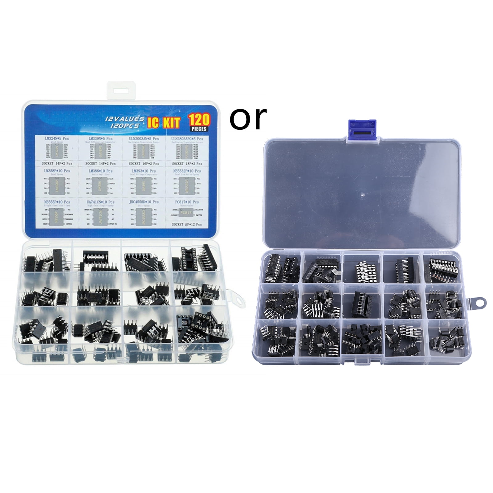 Integrated Circuit Chip IC Chips Assortment Kit Opamp Timer Pwm 120pcs ...