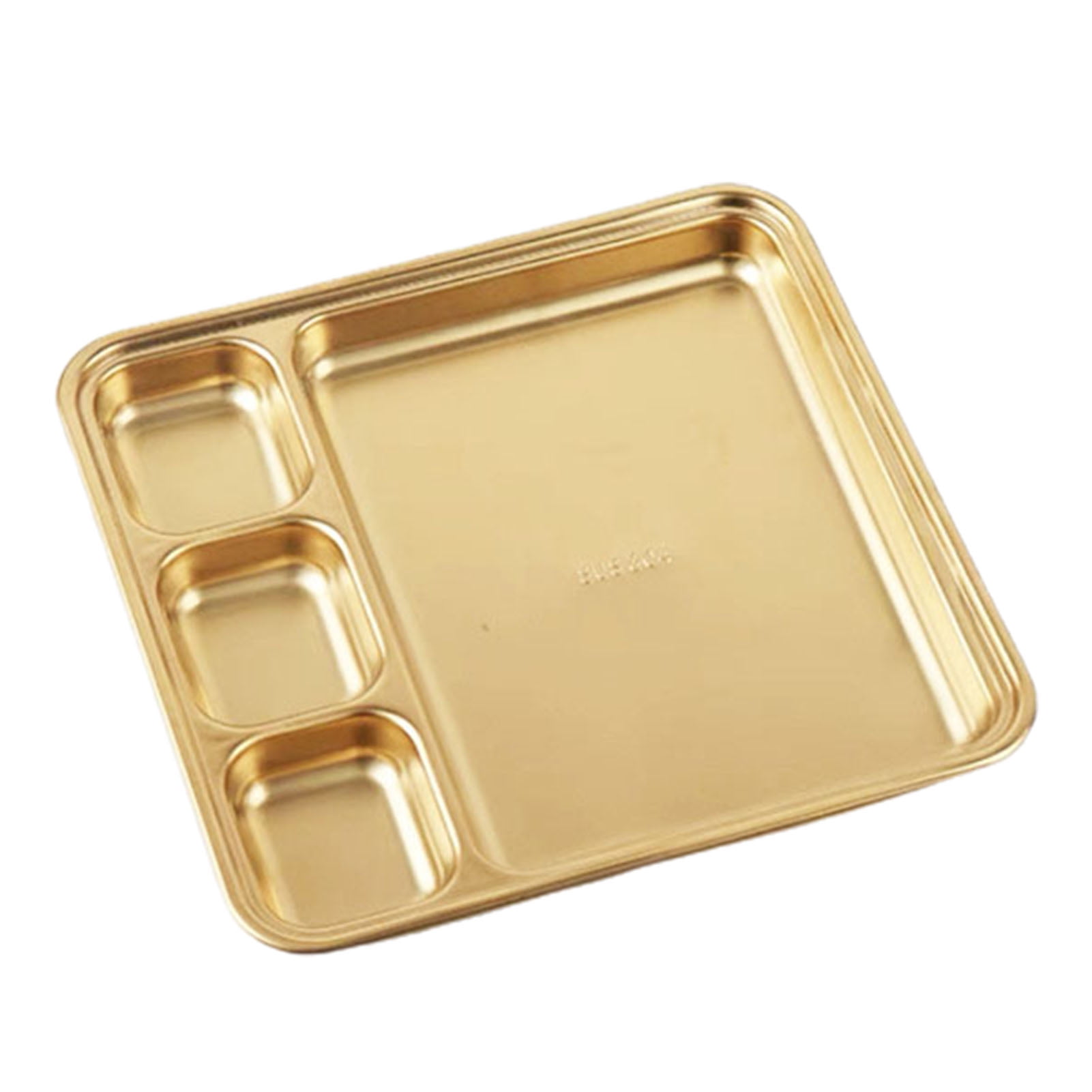 Integrated Design Divided Dinner Tray Anti-deformed Stainless Steel ...