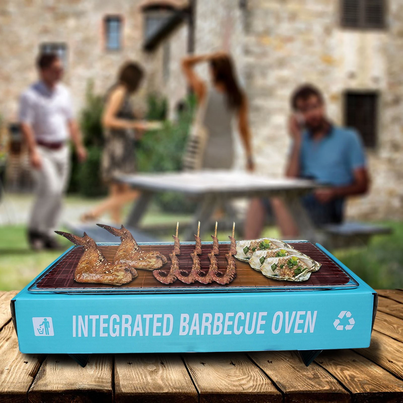 Integrated Disposable Barbecue Stove For Outdoor Picnic Group Building ...