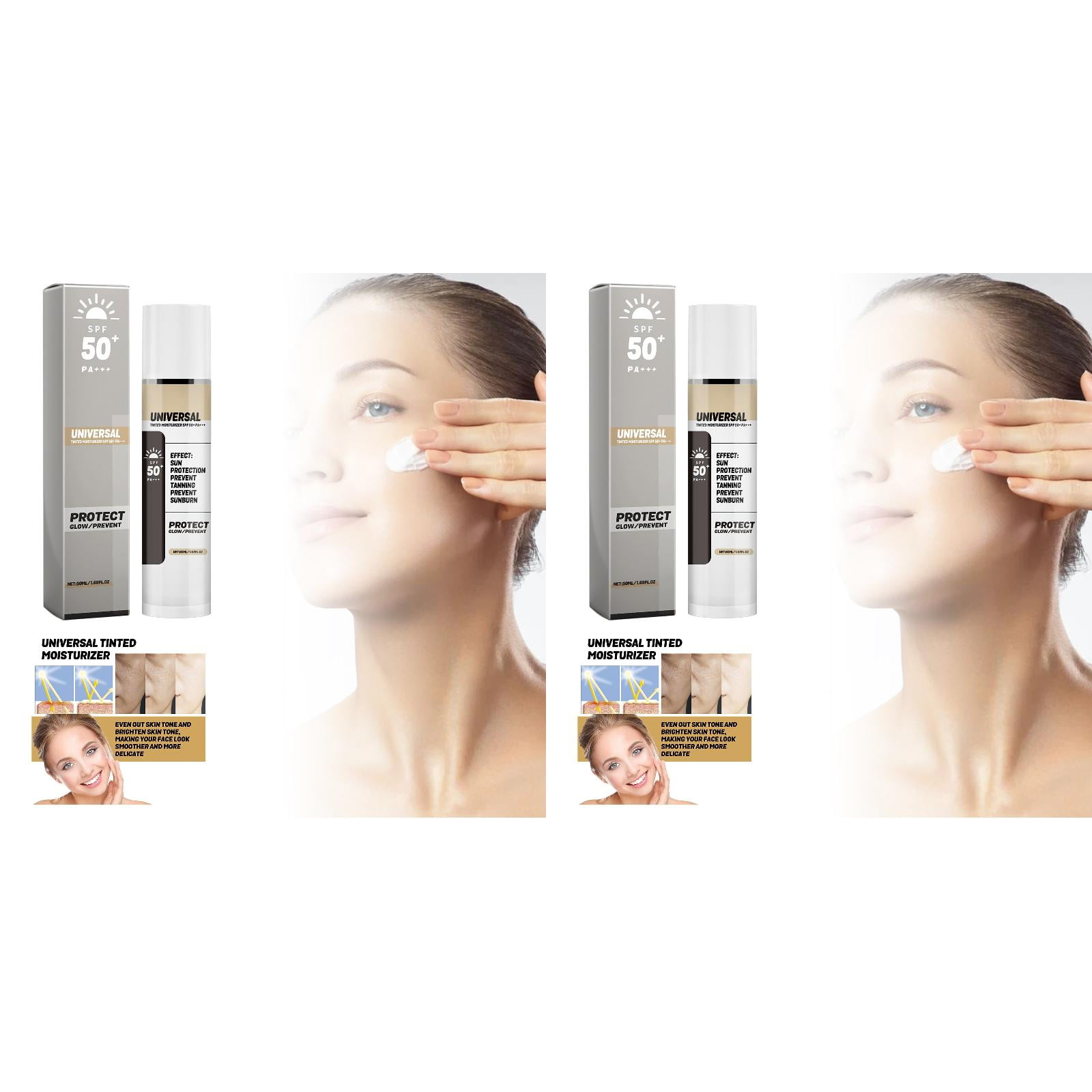 Integrated Facial Moisturizing And Repairing Skin Sun ! 2PCS Color ... Integrated Facial Moisturizing And Repairing Skin Sun ! 2PCS Color ...