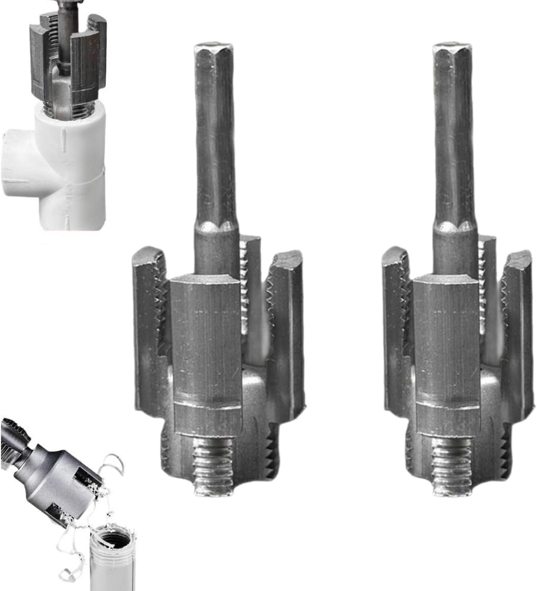Integrated Internal & External Pipe Threading Tool, 1/2'' 3/4'' 1 ...