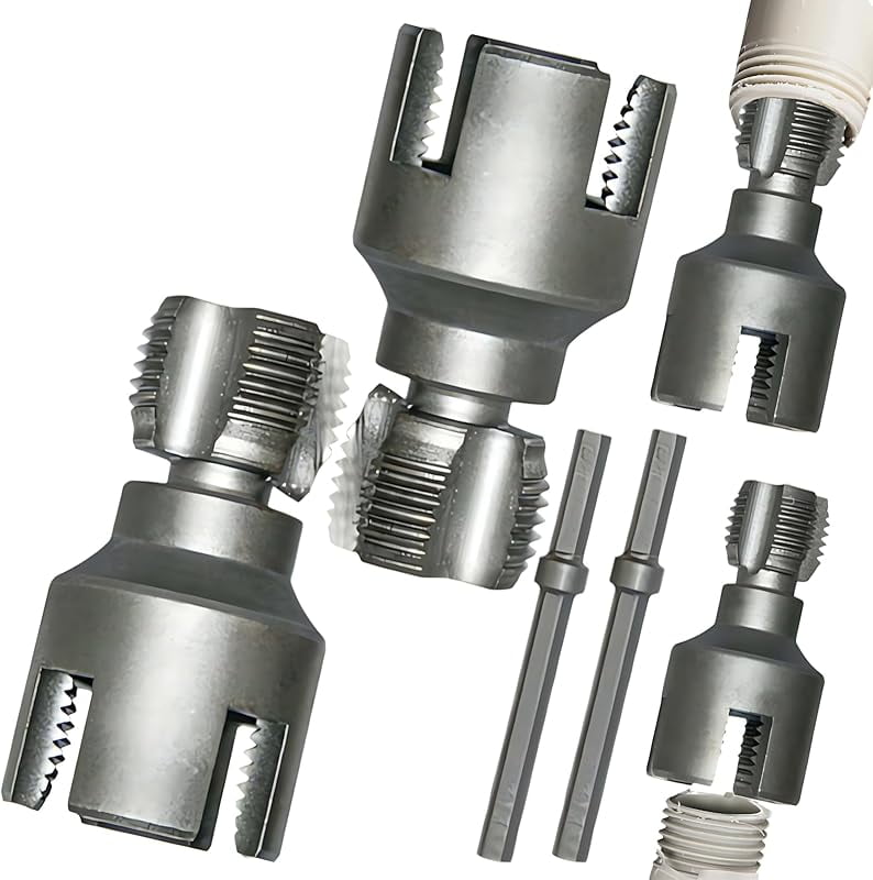 Integrated Internal & External Pipe Threading Tool, 1/2'' 3/4'' Dual ...