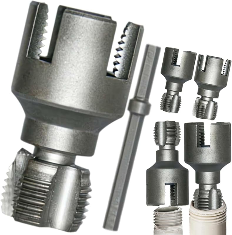 Integrated Internal & External Pipe Threading Tool, 1/2'' 3/4'' Dual ...