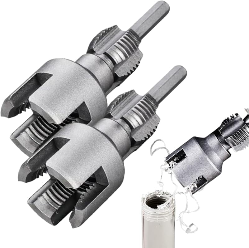 Integrated Internal & External Pipe Threading Tool, 1/2"-3/4" Pipe ...