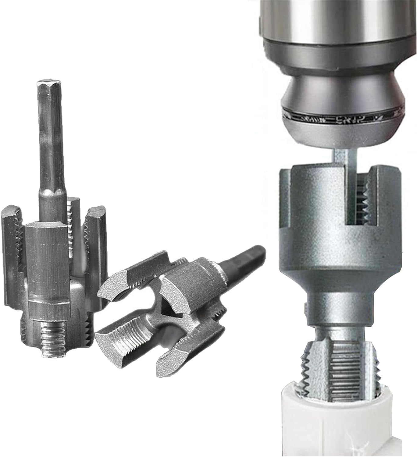 Integrated Internal & External Pipe Threading Tool, 1/2'' and 3/4 ...