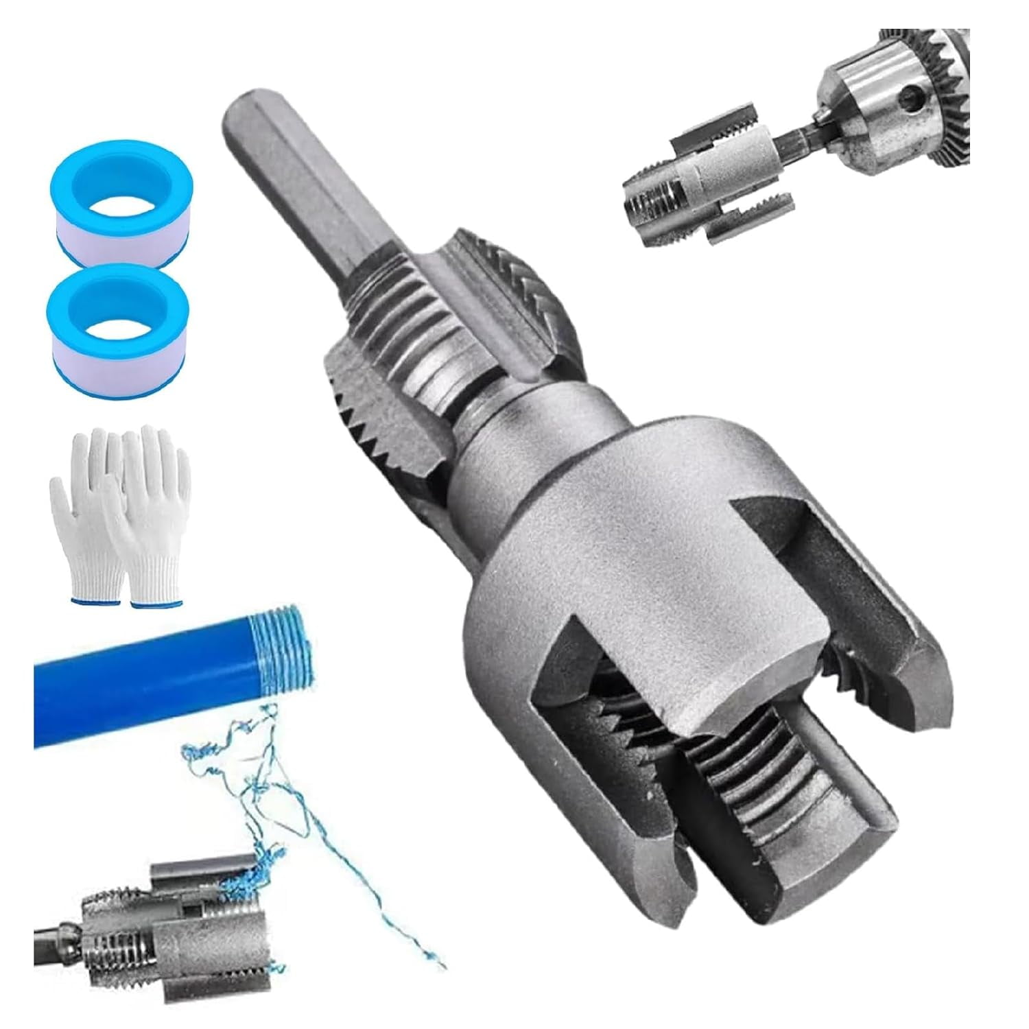 Integrated Internal & External Pipe Threading Tool, 2025 New Pipe Thread Cutting Tool, PVC ...